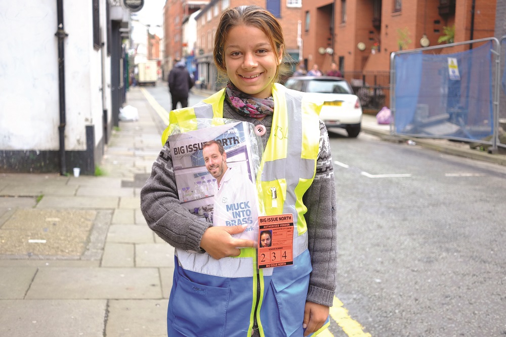Our vendors: Marta (Big Issue North, Manchester, UK) • INSP News Service