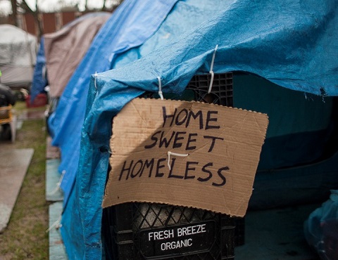 Photo series: The tent city sheltering Seattle's homeless • INSP News ...