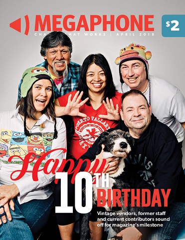 Happy birthday, Megaphone! Canadian street paper turns 10 • INSP News ...