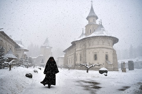 Orthodox monks welcome Ukrainian refugees to their medieval monastery ...